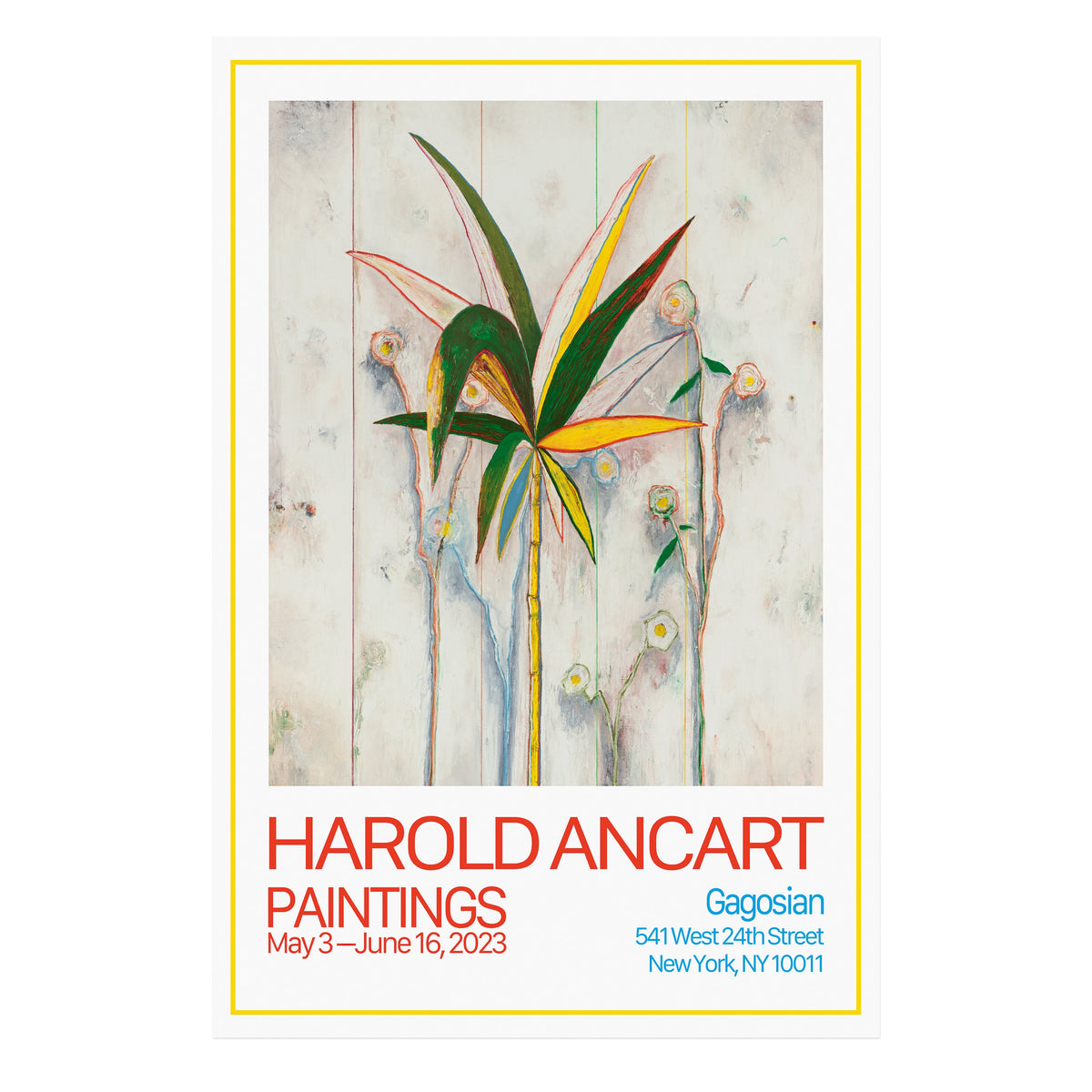 Harold Ancart: Paintings Poster | Gagosian Shop