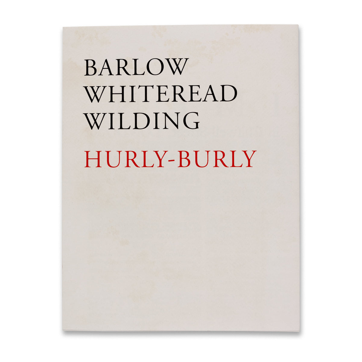 Hurly-burly Book | Gagosian Shop